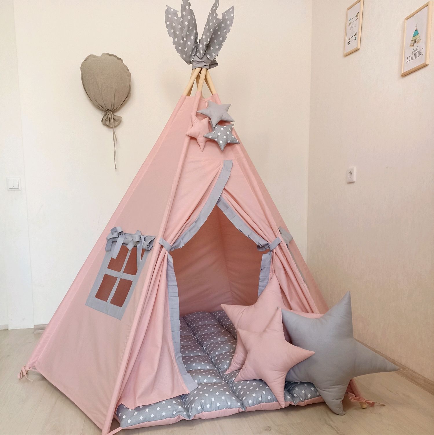 Вигвам на 6 опор ( большая детская палатка) на заказ в интернет ...