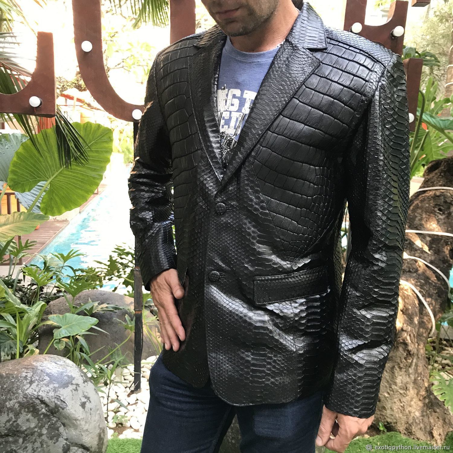 Jacket Made Of Crocodile And Python Skin купить на Ярмарке Мастеров