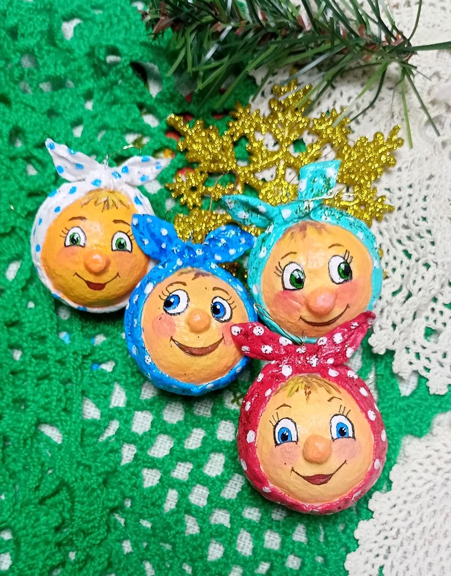 Елочные игрушки "Колобок" ватная игрушка сувенир на ёлку купить в ...