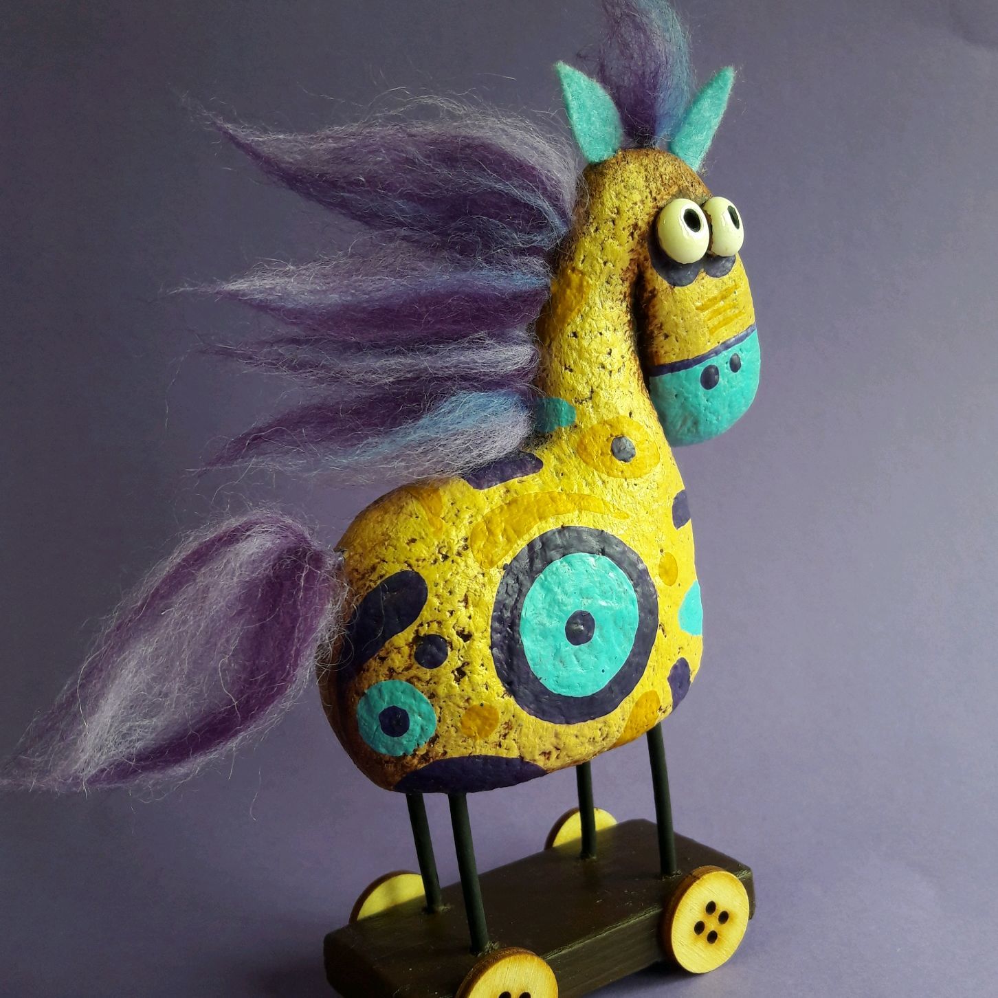 Радужная лошадка – заказать на Ярмарке Мастеров – EMFA1RU | Элементы ...