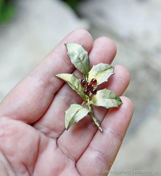 Винтаж: Коллекционная брошь "Holly" от Michael Michaud в интернет ...