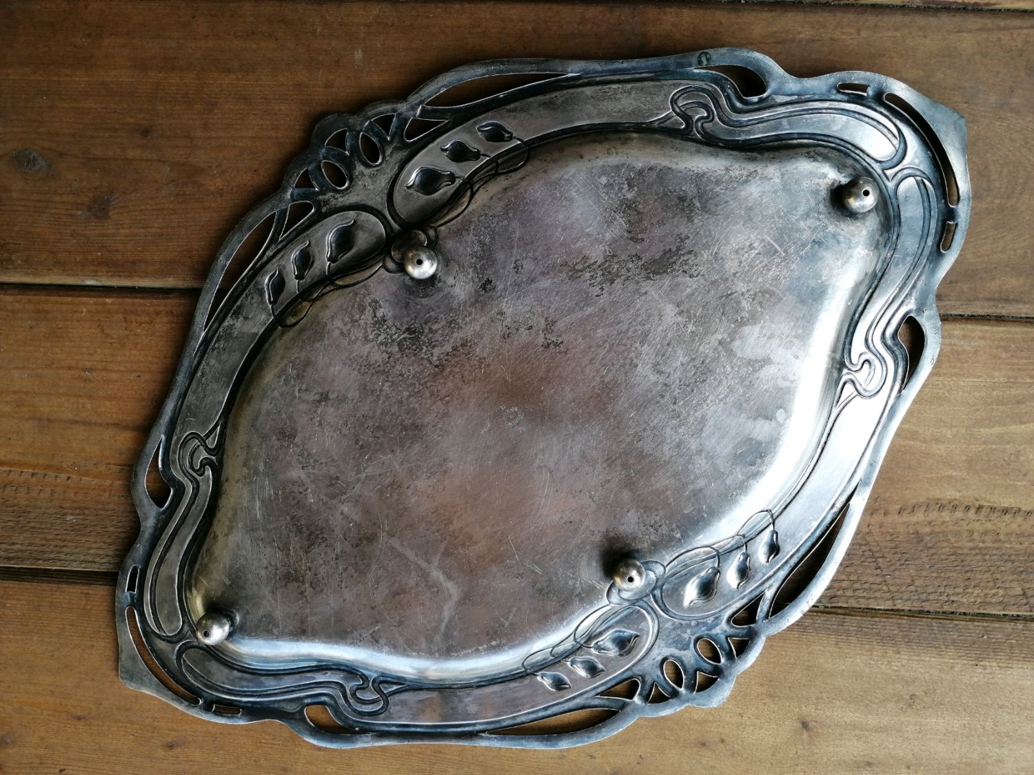 Винтаж: Антикварный поднос plewkiewicz купить в интернет-магазине Ярмарка Мастеров по цене 21000 ...