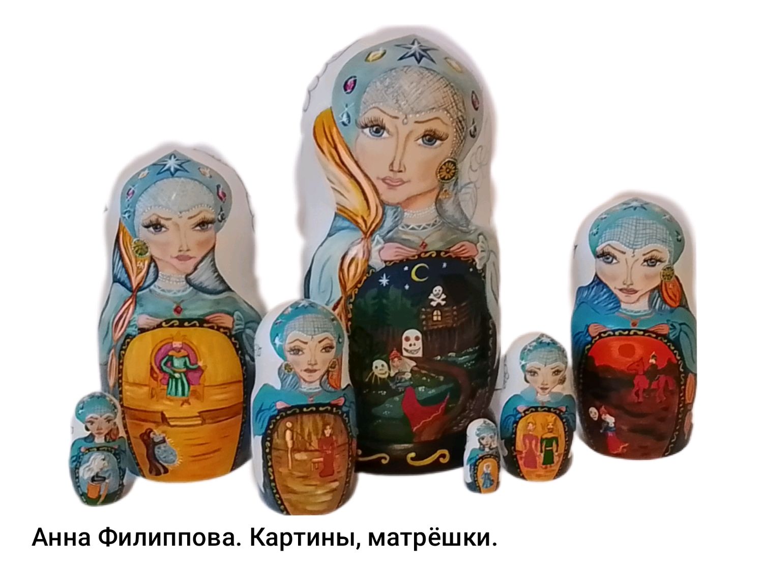 "Василиса Прекрасная" авторская матрёшка сказка роспись в интернет ...