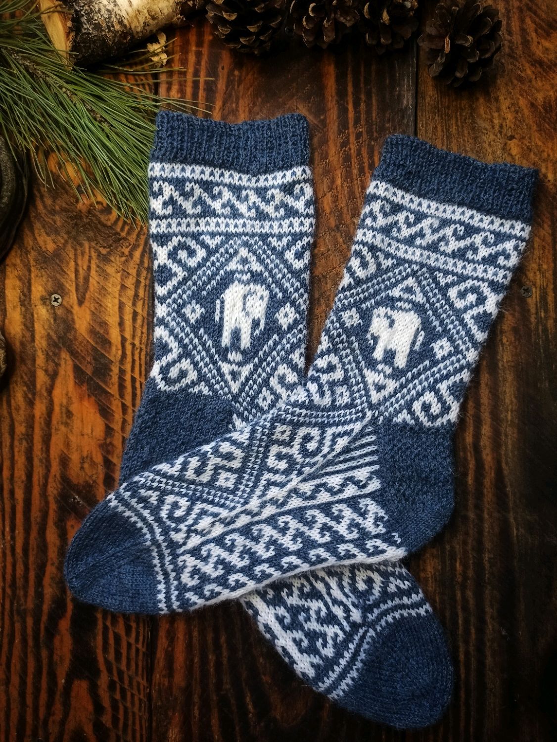 Жаккардовые теплые вязаные носки"Индийский слон" в интернет-магазине на ...