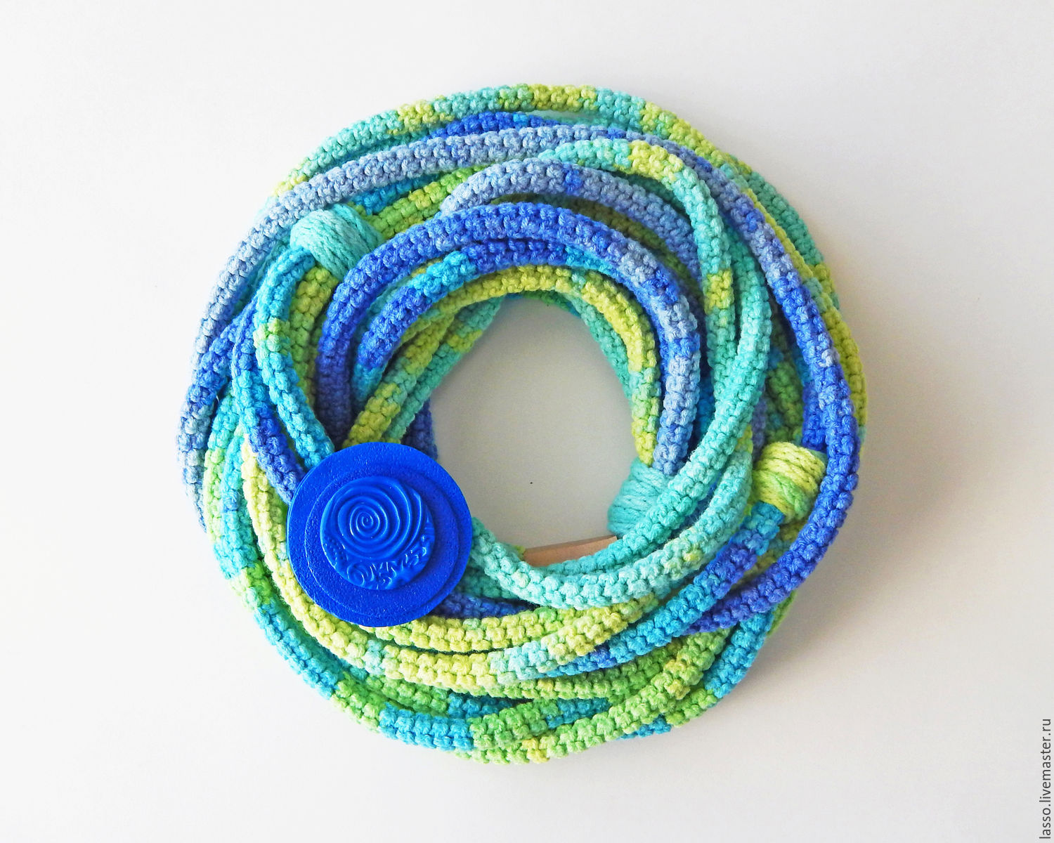 Купить ШарфоБусы Lasso Spring - украшение на шею, аксессуар, длинные ...