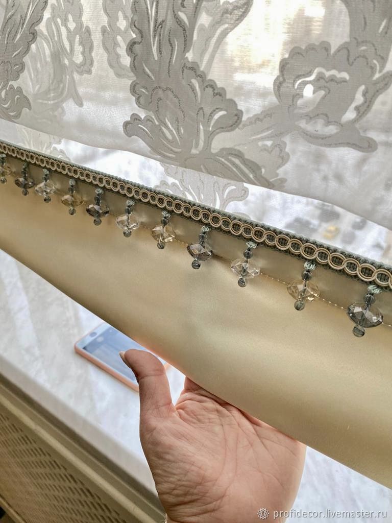 Римская штора из тюля "ВИЗАВИ" в интернет-магазине Ярмарка Мастеров по ...