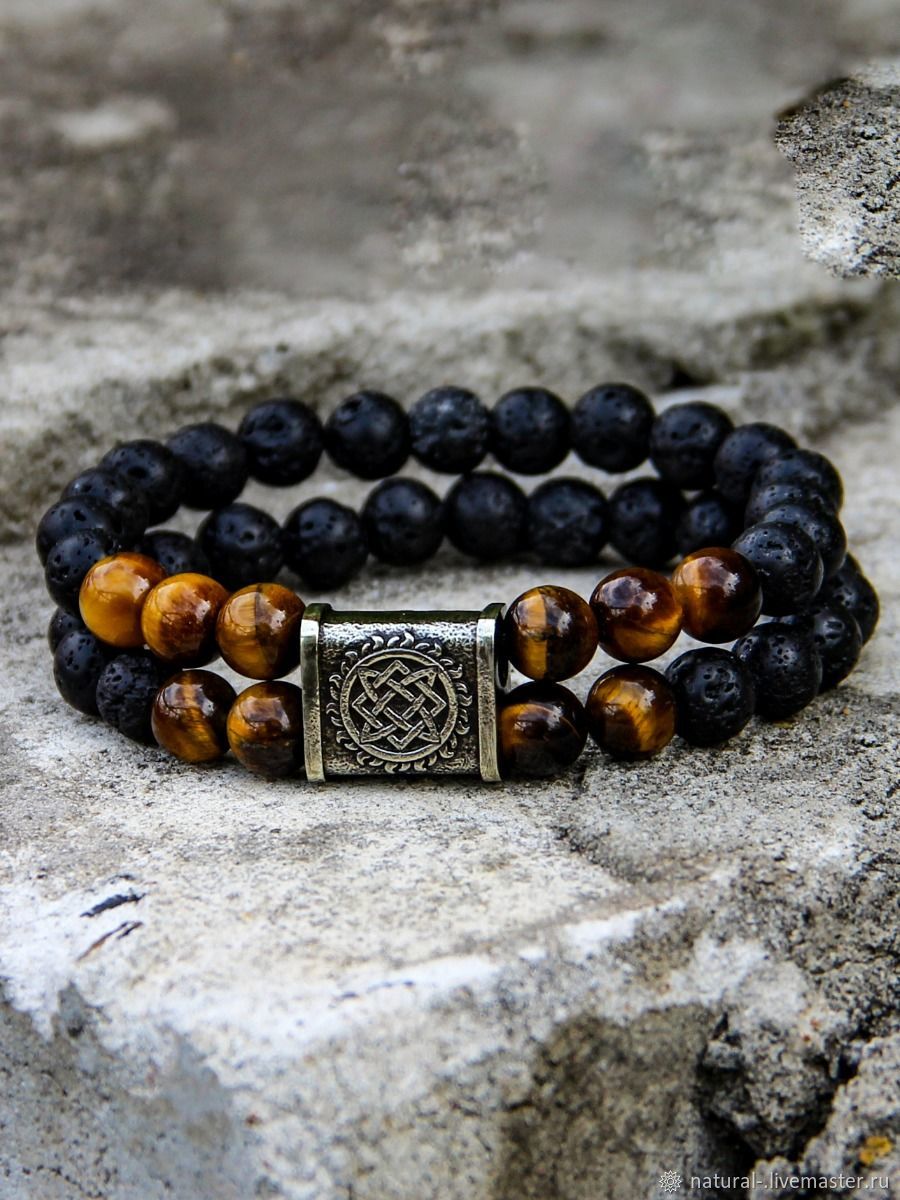 Славянский браслет мужской из камней мужской оберег в интернет-магазине ...