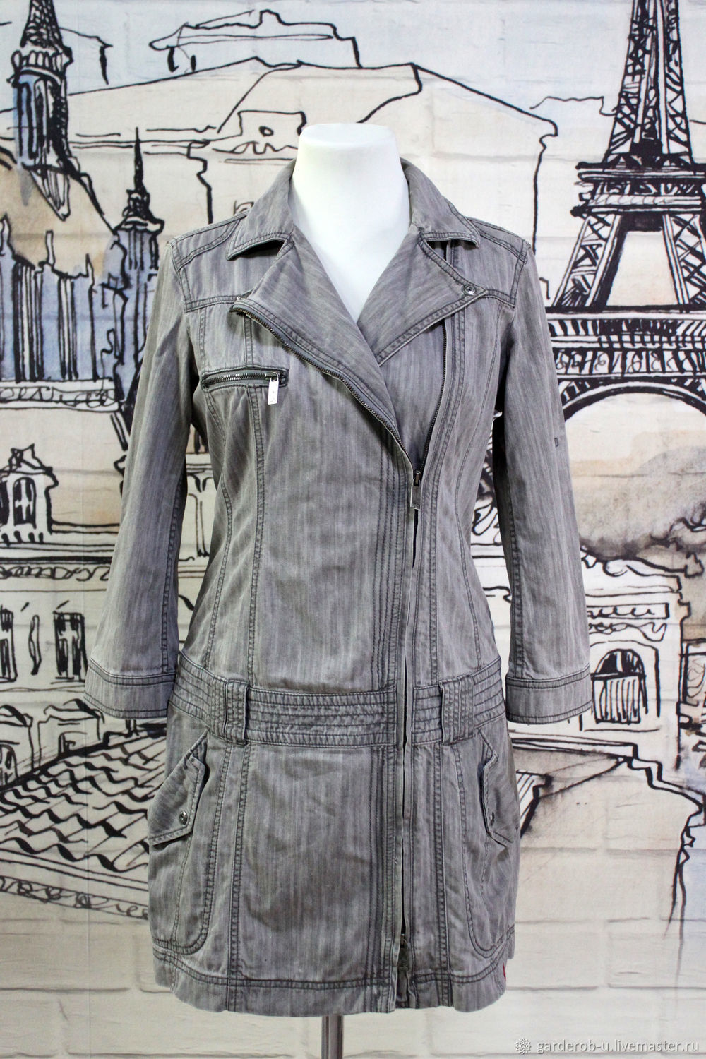 Винтаж: Удлинненная джинсовка-платье Edc by Esprit США D40 купить в ...