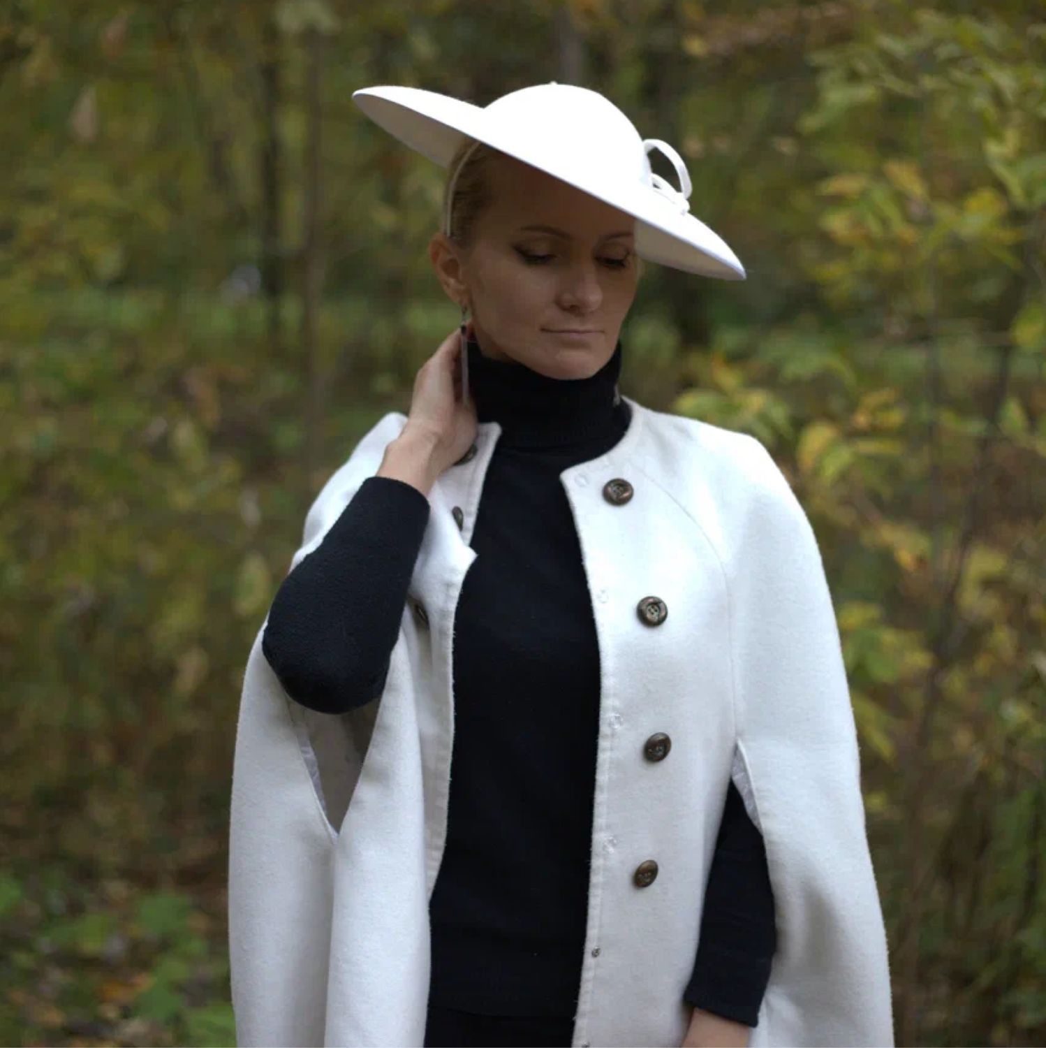 Белая шляпа в стиле Диор в интернет-магазине Ярмарка Мастеров по цене ...