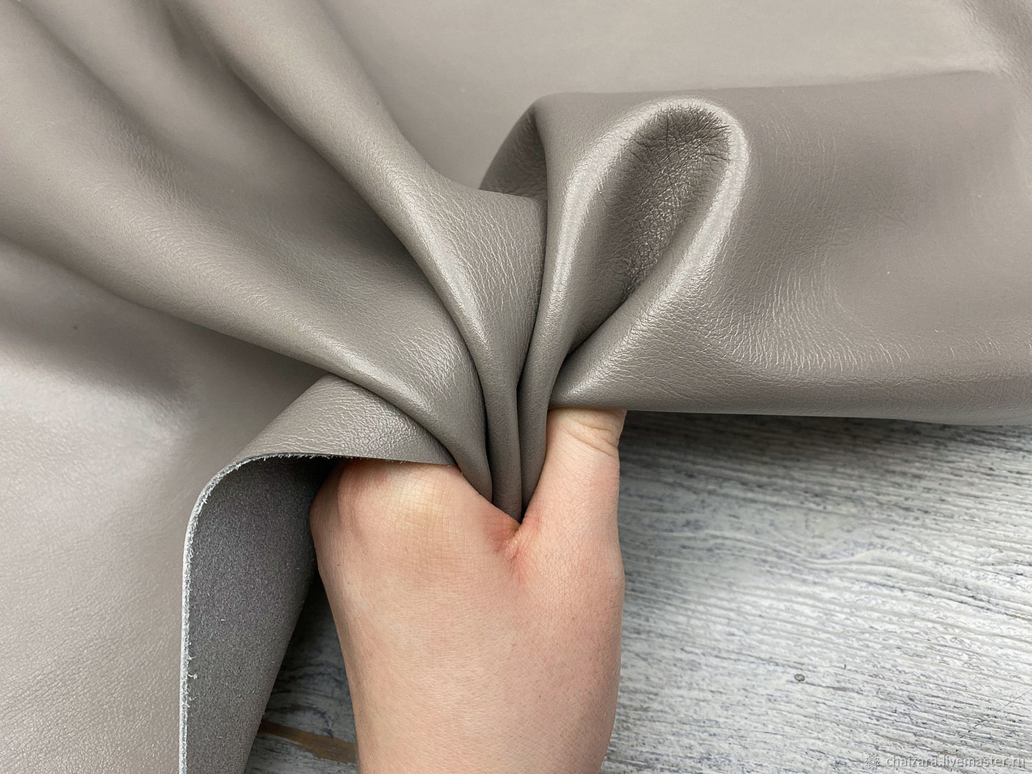 Ribaldo Grey (1,0-1,2 мм), цв. Серый, натуральная кожа купить в ...