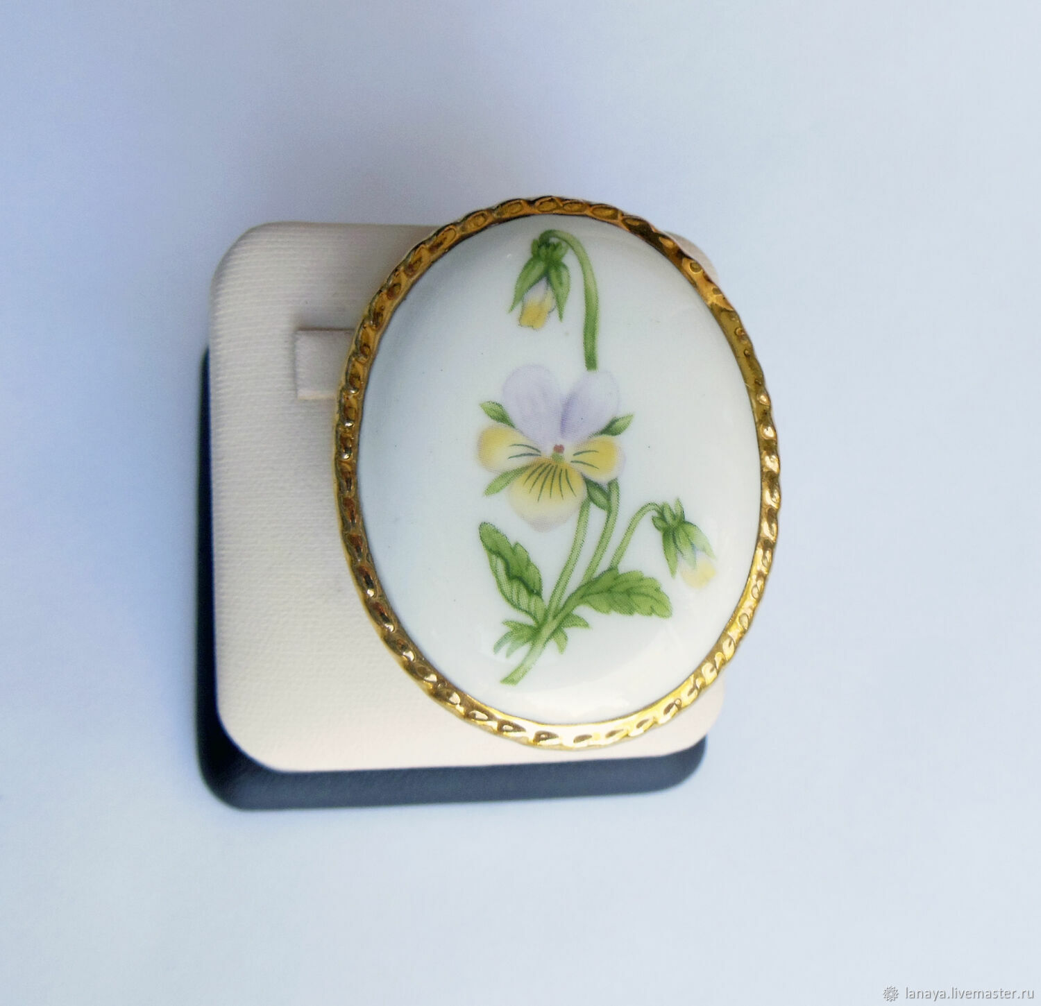 Винтаж: Aynsley bone china. Брошь Виола. Английский винтаж купить в ...