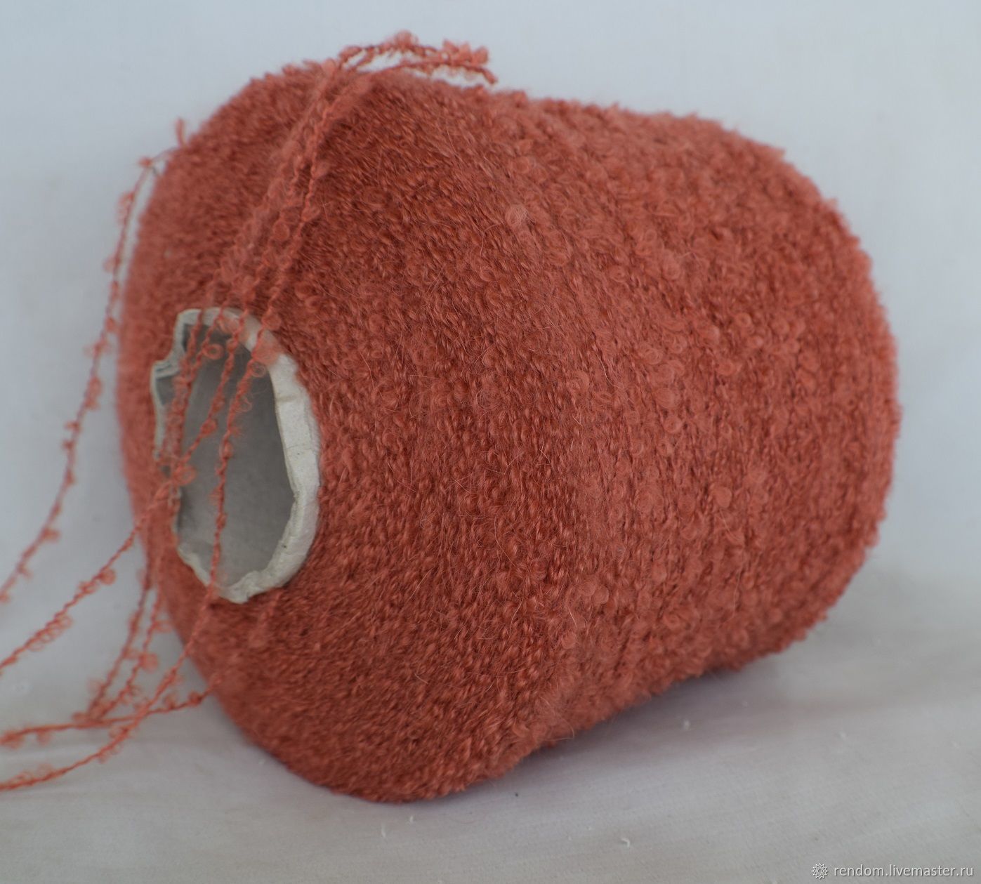 Мохеровое букле (Pool Filati), коралловый терракот купить в интернет ...