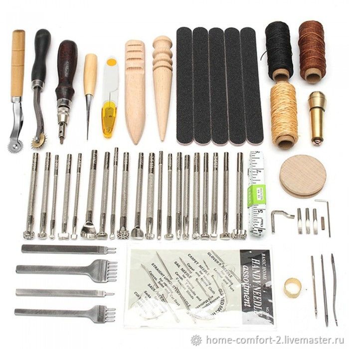 Набор инструментов для кожи "Leather Tool Kit", 59 предметов в интернет ...