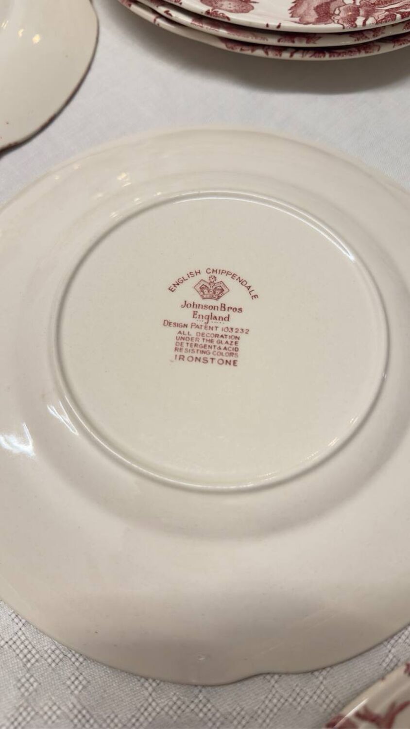 Винтаж: Редкий! Столовый сервиз Johnson Broth. English Chippendale ...
