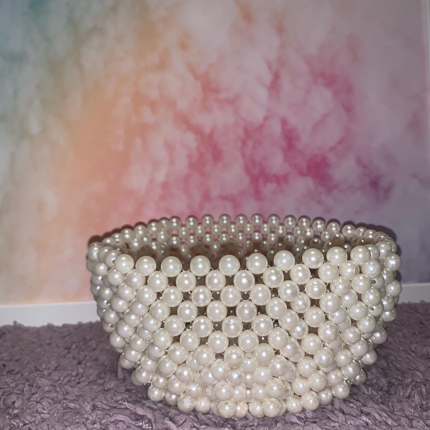 Корзинка из бусин – заказать на Ярмарке Мастеров – QGKDARU | Вазы, Москва