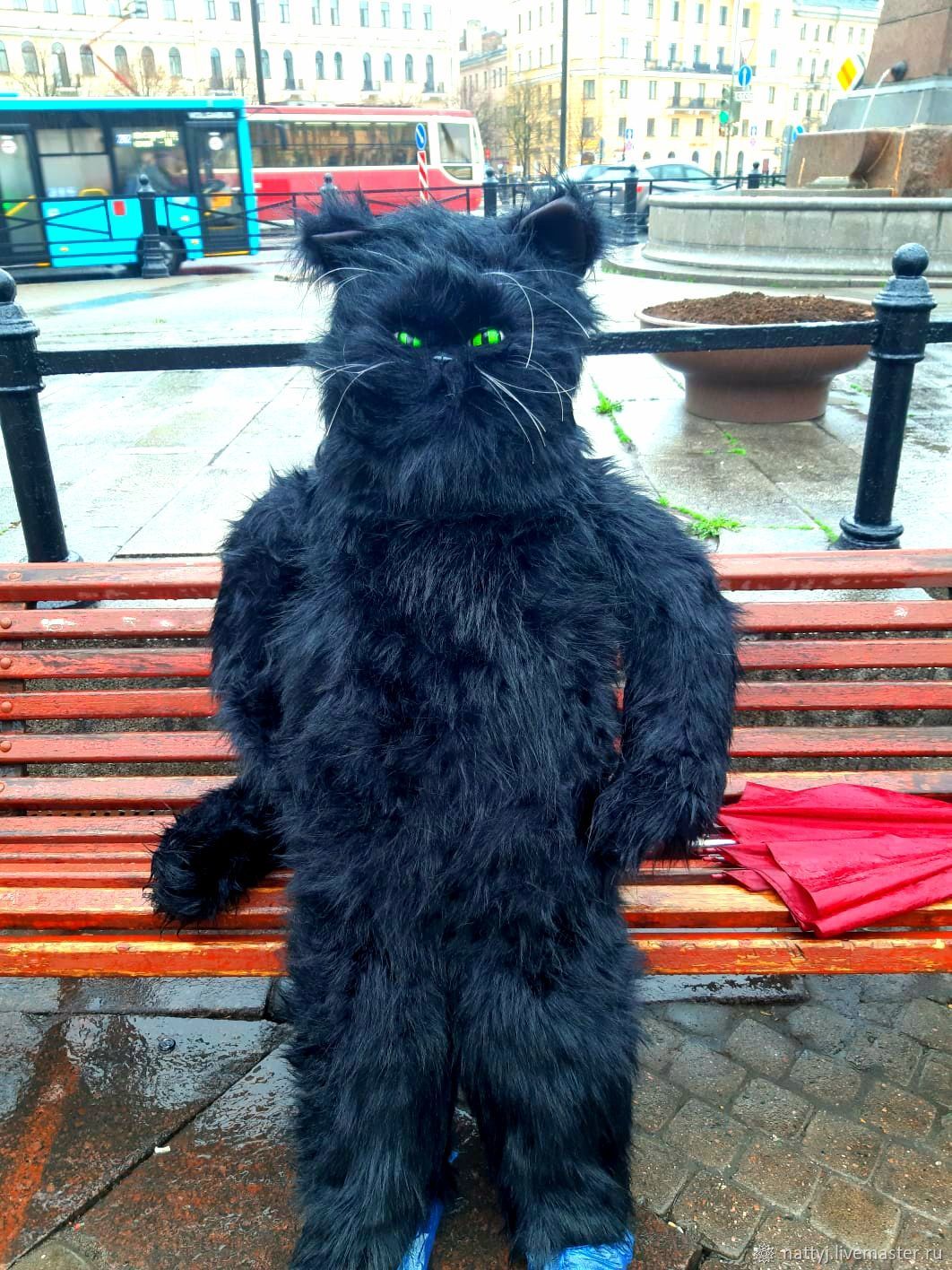 Кот Бегемот Авторская игрушка на каркасе в интернет-магазине Ярмарка ...