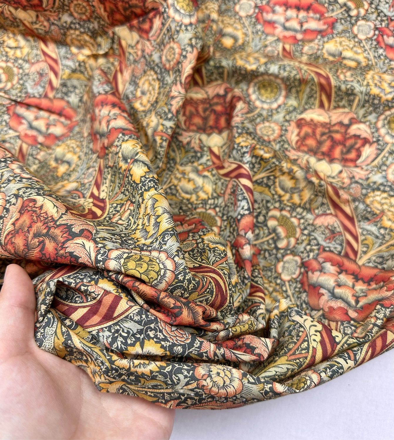 Хлопок Уильям Моррис купить в интернет-магазине Ярмарка Мастеров по ...