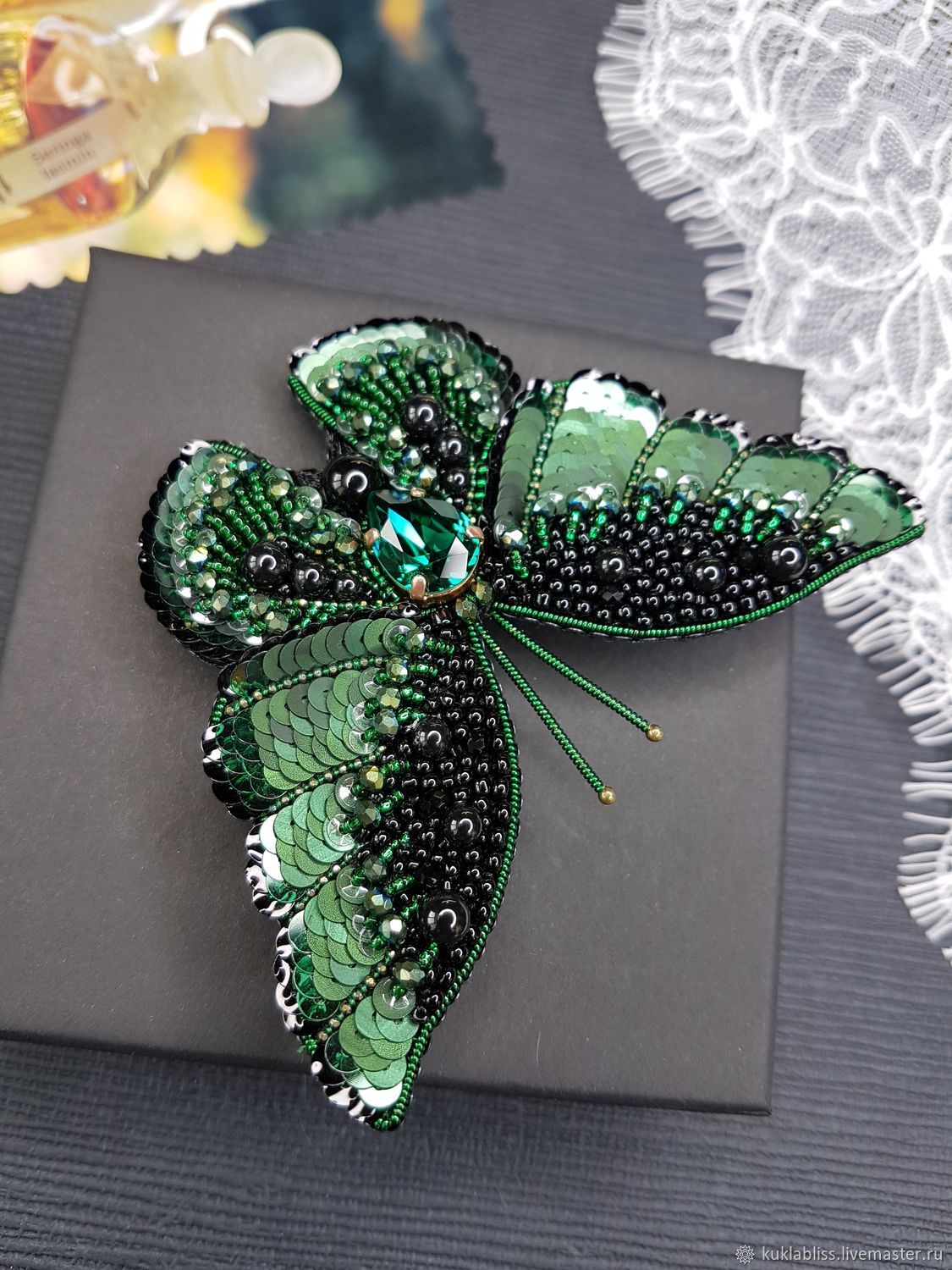 Брошь бабочка – заказать на Ярмарке Мастеров – QOPPCRU | Брошь-булавка ...