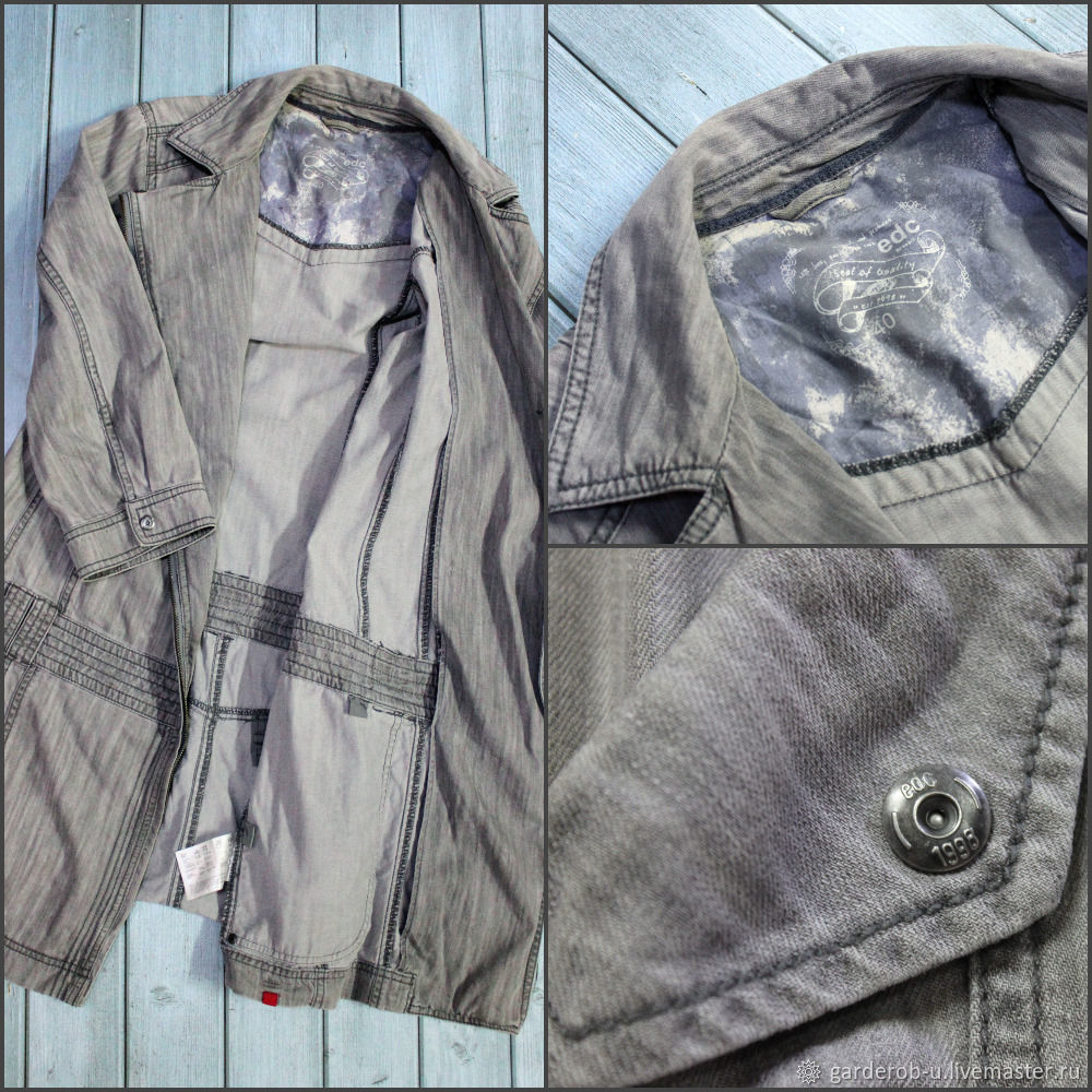 Винтаж: Удлинненная джинсовка-платье Edc by Esprit США D40 купить в ...
