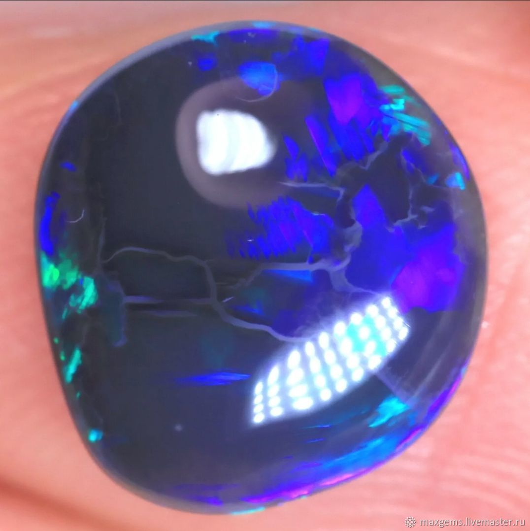 Кабошоны: природный австралийский черный Опал в интернет-магазине на ...