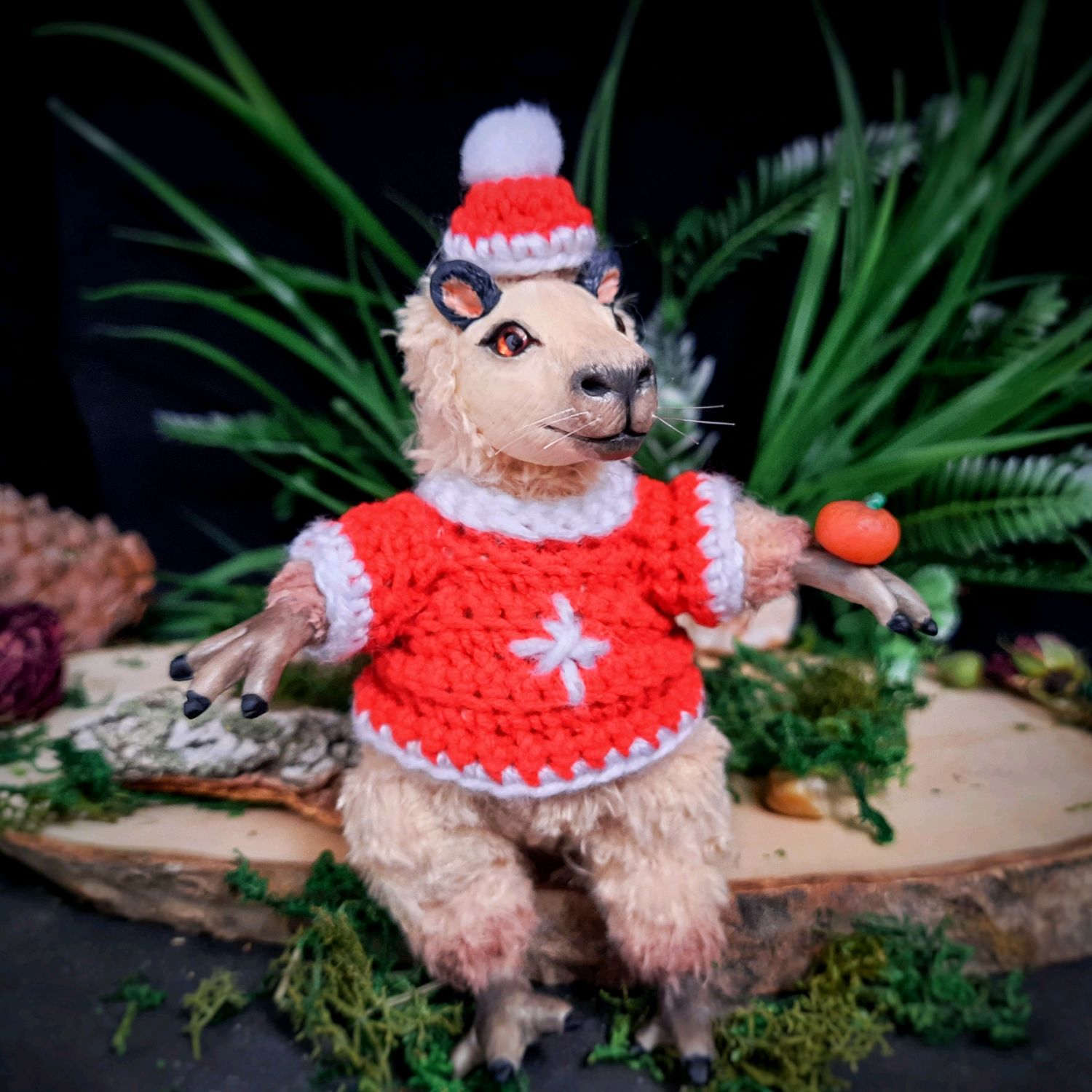 Капибара новогодняя в интернет-магазине Ярмарка Мастеров по цене 2550 ...