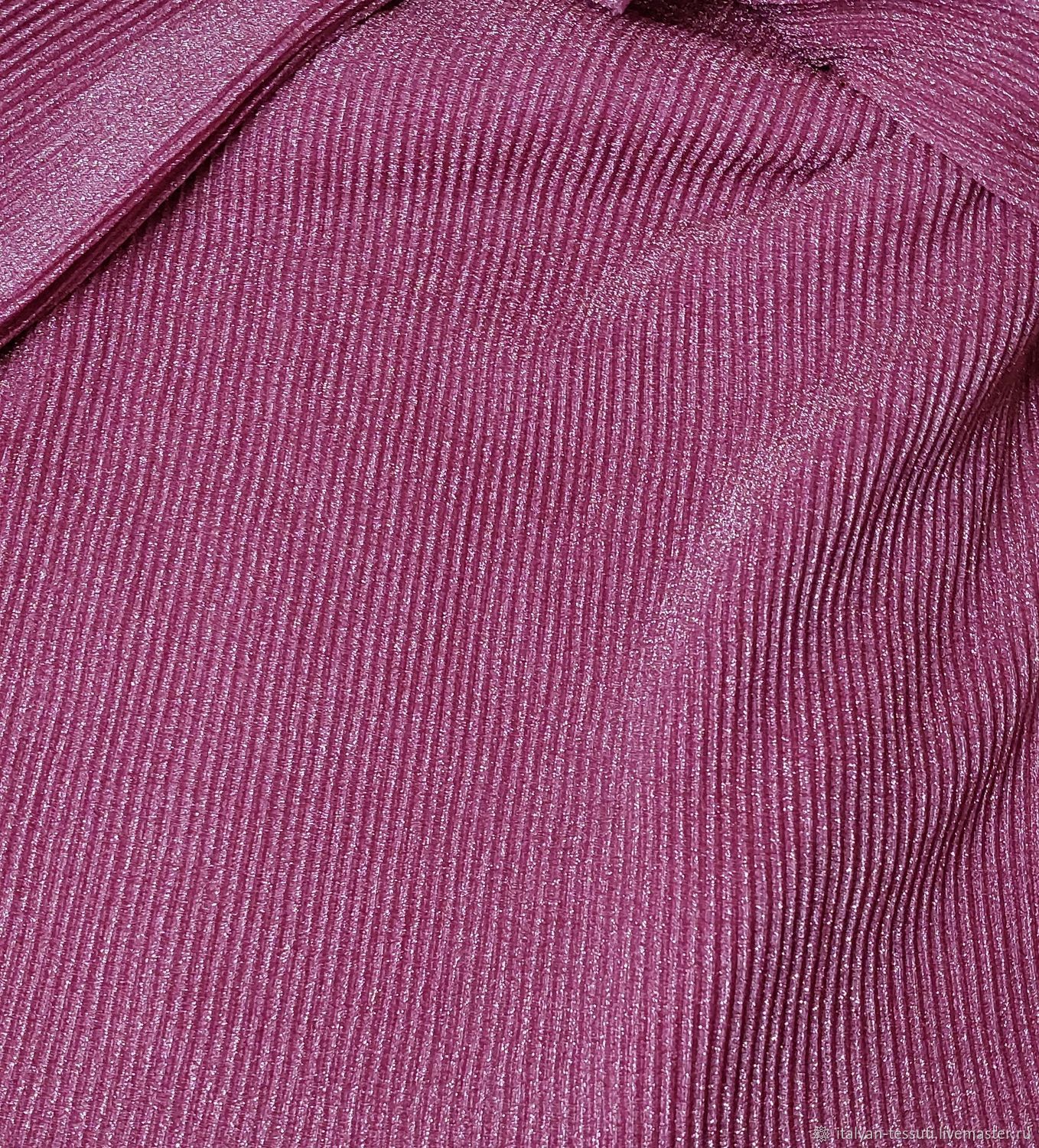 Ткань гофре с люрексом, Италия купить в интернет-магазине Ярмарка ...