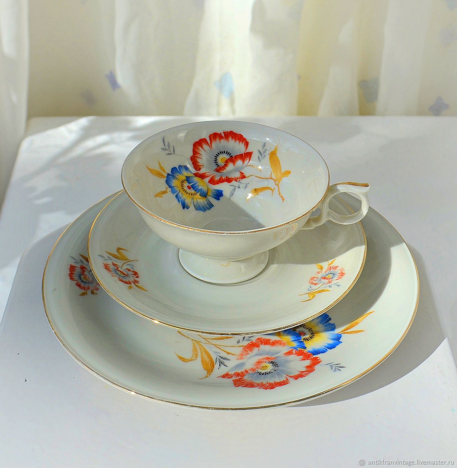 OSCAR SCHALLER Winterling 1907-1935 гг, Чайное трио купить в интернет ...