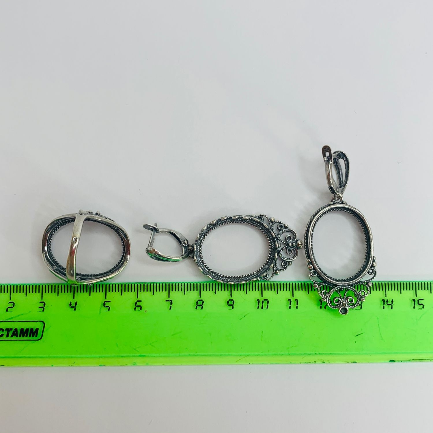 20723 20*25 Фурнитура для бижутерии, для серёг, кулона, кольца купить в ...