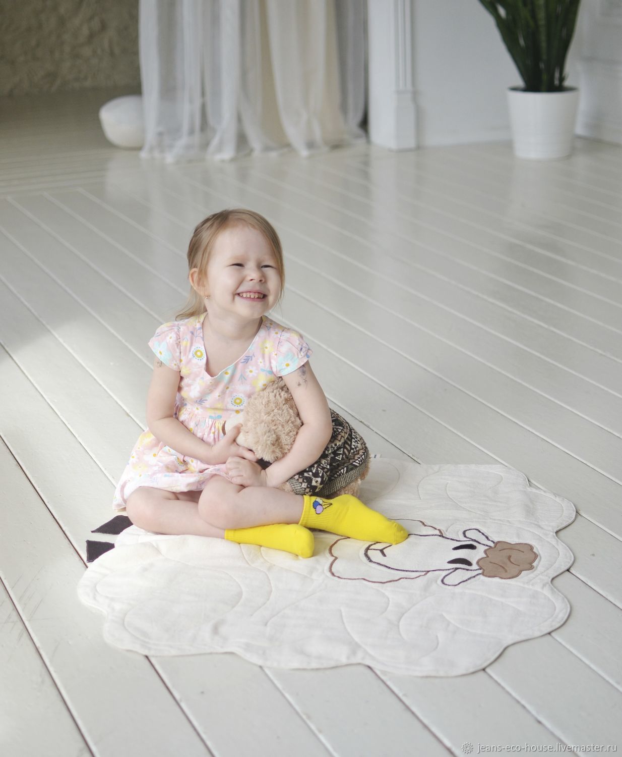 Коврик "Барашек", 80*80 см в интернет-магазине на Ярмарке Мастеров ...