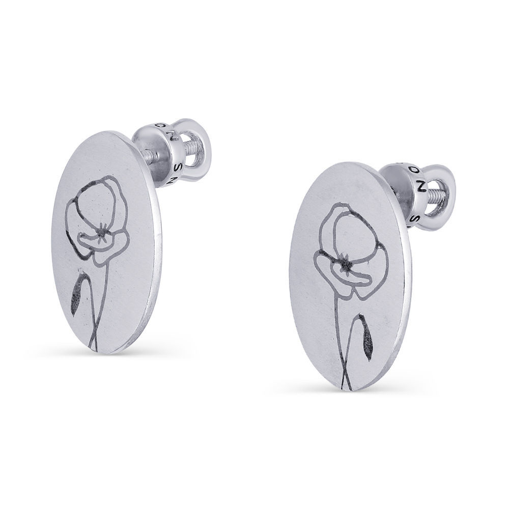 Маки - Серебряные серьги в интернет-магазине Ярмарка Мастеров по цене ...