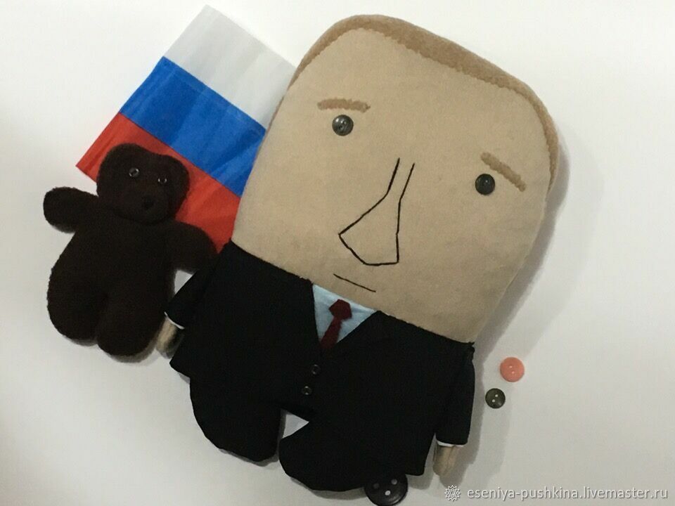 Мягкая игрушка: В.В. Путин в интернет-магазине Ярмарка Мастеров по цене ...