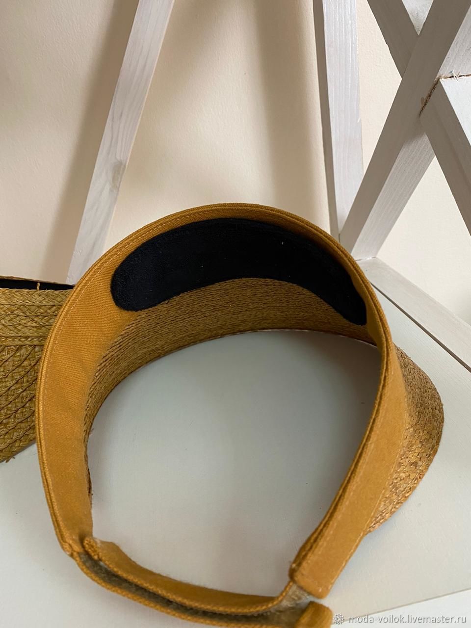 Соломенные козырьки – заказать на Ярмарке Мастеров – LHLZGRU | Панамы ...