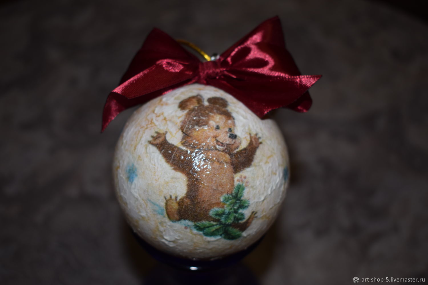 Новогодний шар "Новогодние зверушки". Елочный рождественский в интернет ...